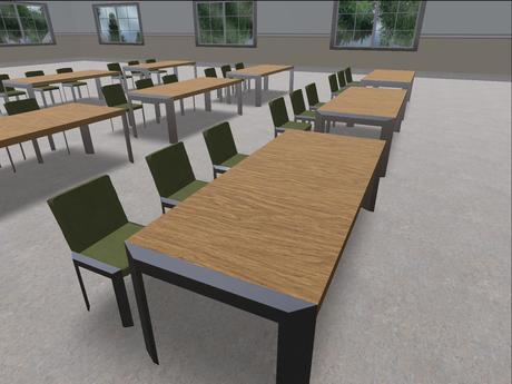 Second Life Marketplace - Classroom Set (light wood) ~ by Geniwian ...