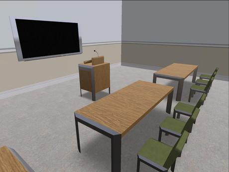 Second Life Marketplace - Classroom Set (light wood) ~ by Geniwian ...