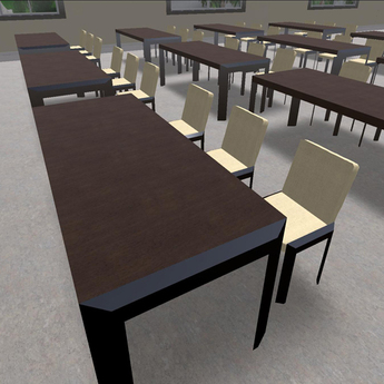 Second Life Marketplace - Classroom Set (dark wood) ~ by Geniwian ...