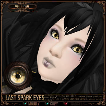 Second Life Marketplace - =^.^= Curious Kitties - Last Spark Eyes - Yellow