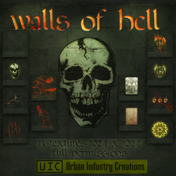 Second Life Marketplace - UIC Walls of Hell - Textures