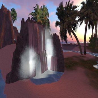 Second Life Marketplace - Waterfall with splashes by *EnViable* [Crated]