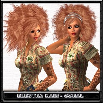 Second Life Marketplace - KL ELECTRA HAIR CORAL -SEMIEXCLUSIVE