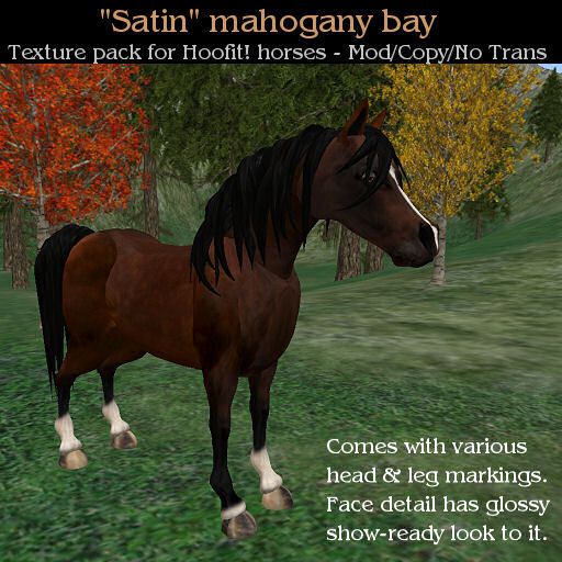 Second Life Marketplace - Satin - Mahogany Bay Texture Pack for Hoofit ...