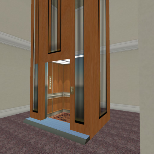 Second Life Marketplace - 2 Floor Elevator - Wood & Glass