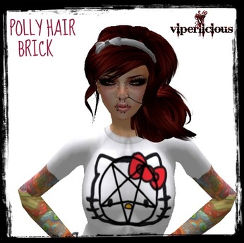 Second Life Marketplace - ::VIPERLICIOUS:Polly Hair - brick