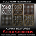 Second Life Marketplace - NightMaire Shoji Screens Textures
