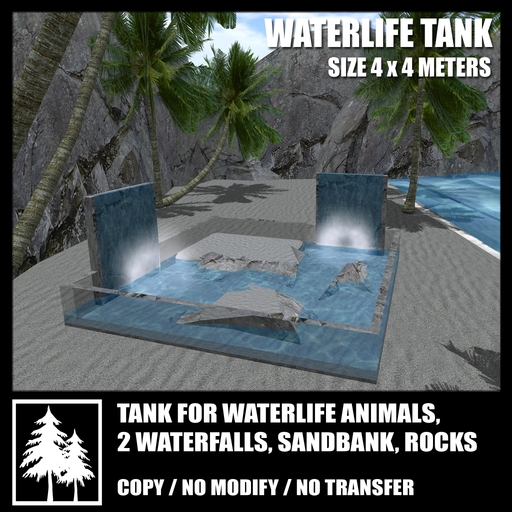 Second Life Marketplace - Waterlife Tank R&A 4x4 meters
