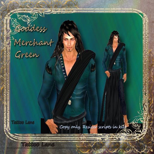 Second Life Marketplace - Goddess Merchant green(M)