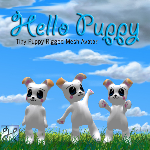 Second Life Marketplace - Tiny Hello Puppy Mesh Avatar