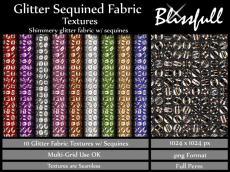 Second Life Marketplace - Blissfull-Glitter-Sequined-Textures
