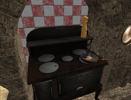 Second Life Marketplace - (SD)*Scene Setters* rustic stove