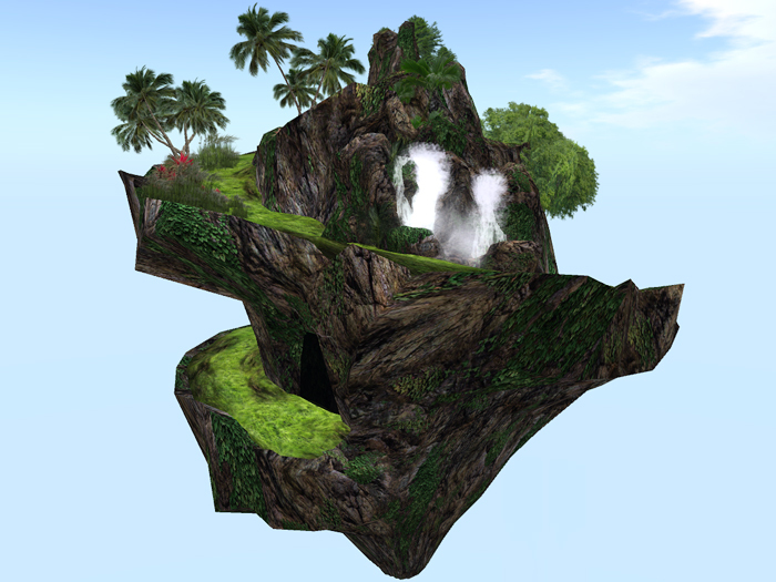 Second Life Marketplace - Avatar hanging / floating rock cave SKYBOX ...