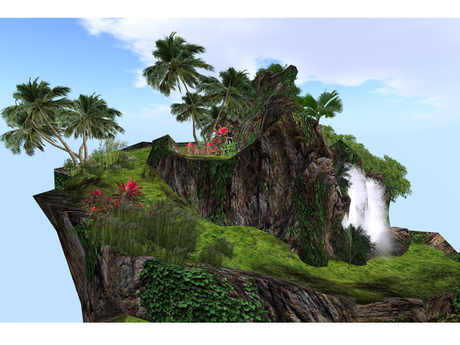 Second Life Marketplace - Avatar hanging / floating rock cave SKYBOX ...