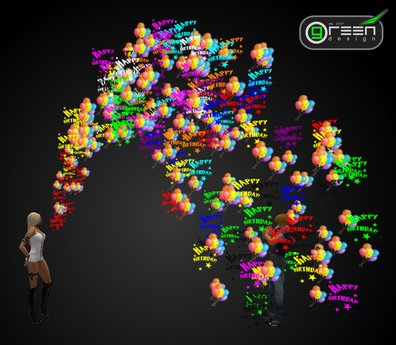Second Life Marketplace - GD Effects Add-On 'Birthday' [18 Poofer ...