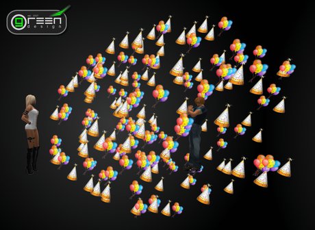 Second Life Marketplace - GD Effects Add-On 'Birthday' [18 Poofer ...