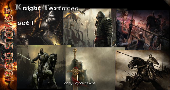 Second Life Marketplace - {AD} Knight Textures Set 1