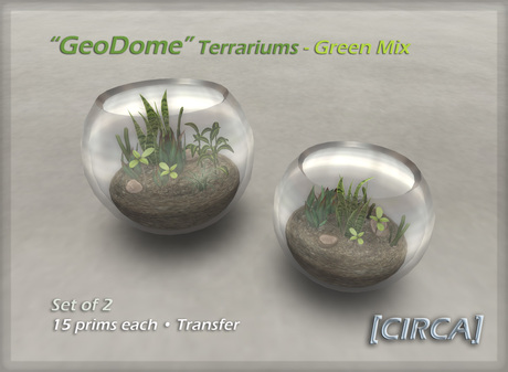 Second Life Marketplace - [CIRCA] - "GeoDome" Terrarium - Green Mix ...