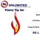 Second Life Marketplace - KA Flame (Red) Tip Jar
