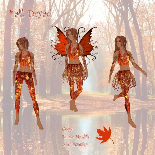 Second Life Marketplace - Fall Dryad - Fairy outfit
