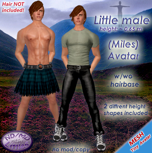 Second Life Marketplace - ND/MD Little male (Miles) - complete tiny Avatar