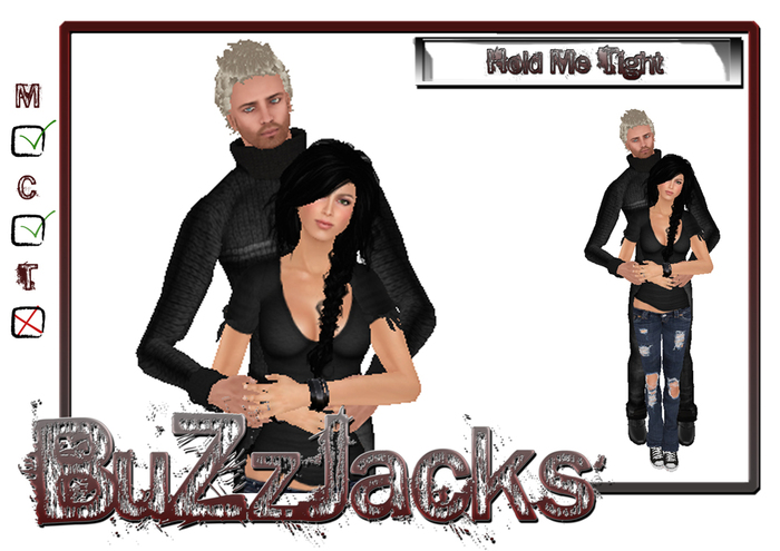 Second Life Marketplace - *BuZzJacks* Hold Me Tight Couples Pose **PROMO**