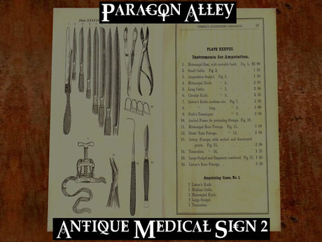 Second Life Marketplace - *PA* Antique Medical Sign #2