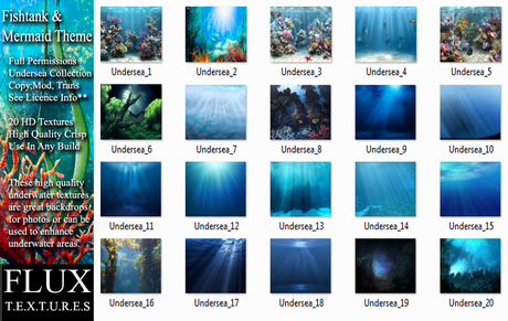 Second Life Marketplace - -FLUX- Undersea Mermaid Fishtank Set