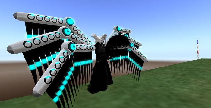 Second Life Marketplace - [THEGS] Weird Cyber Arch Angel Wings