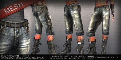Second Life Marketplace - =Razorblade Jacket= Jaw Breaker /// Jean ...