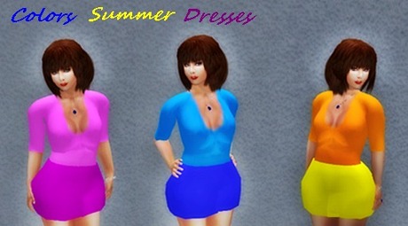 Second Life Marketplace - Almost Freebie ! Colors Summer Dresses