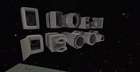 Second Life Marketplace - Sculpted Spaceship Engines Pack 1
