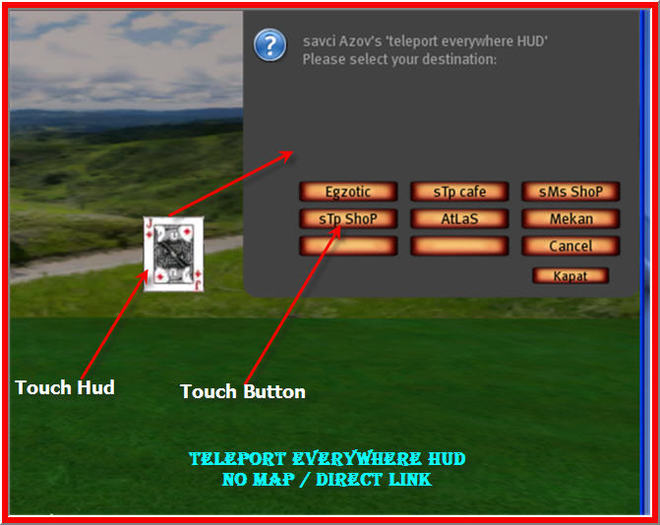 Second Life Marketplace - teleport everywhere HUD Box
