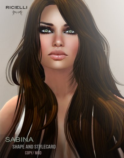 Second Life Marketplace - R.icielli - SABINA Model Shape