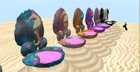 Second Life Marketplace - Mermaid Throne *oil spill*