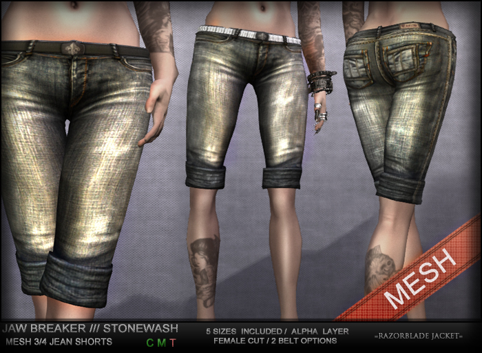 Second Life Marketplace - =Razorblade Jacket= Jaw Breaker/// Female ...