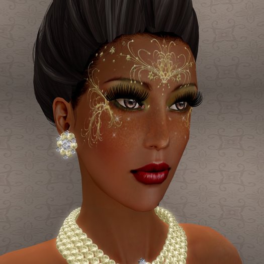Second Life Marketplace - CCD - Mystic Gold Face Tattoo 2