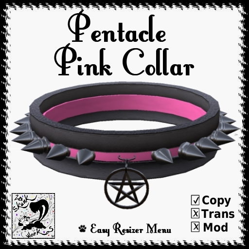 Second Life Marketplace - Pentacle Pink Collar