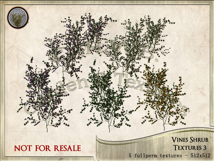 Second Life Marketplace - Vines Shrub Textures 3