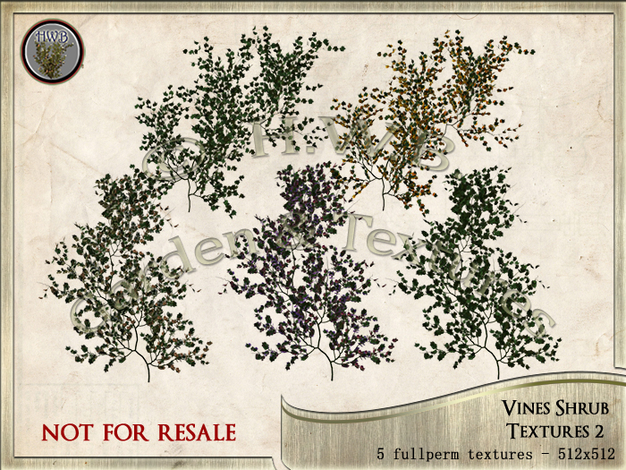 Second Life Marketplace - Vines Shrub Textures 2