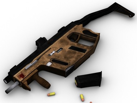 Second Life Marketplace - SMG II (Machinegun, Rifle, Gun)