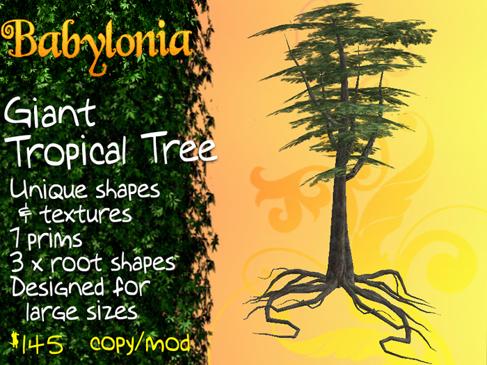 Second Life Marketplace - Babylonia: Giant Tropical Tree 1