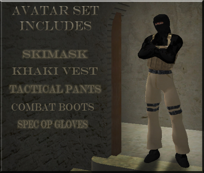 Second Life Marketplace - Modern Mercenary Avatar Set With 2 Assault ...