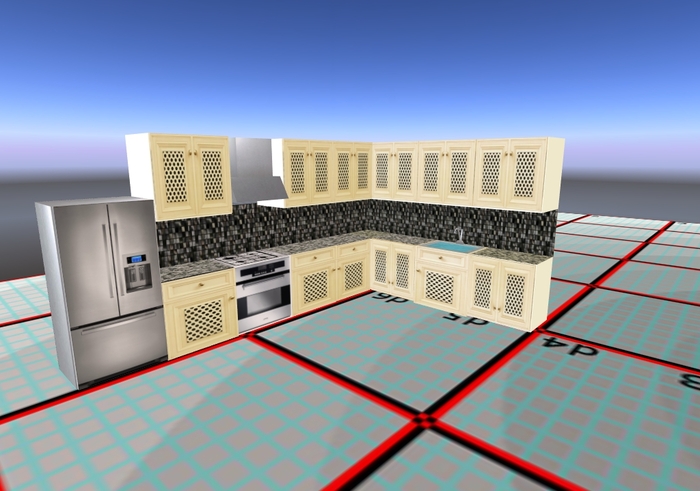 Second Life Marketplace - Kitchen in cream full perm