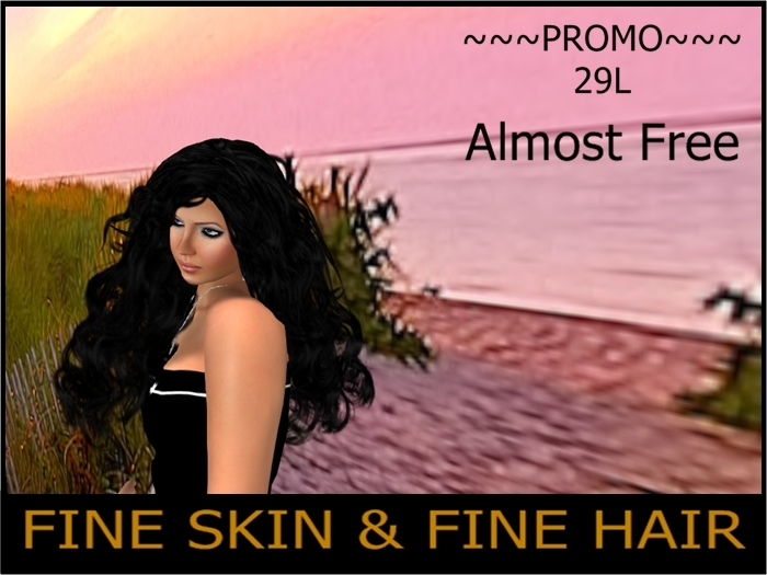 Second Life Marketplace - Black Flexi Hair ~*~PROMO~*~