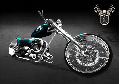 Second Life Marketplace - PIXLIGHTS DEVIL REBEL BLUE