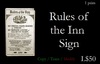 Second Life Marketplace - Rules of the Inn Sign (18th Century Tavern ...