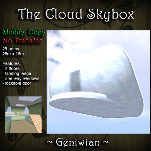 Second Life Marketplace - The Cloud Skybox ~ by Geniwian (Unique Homes ...