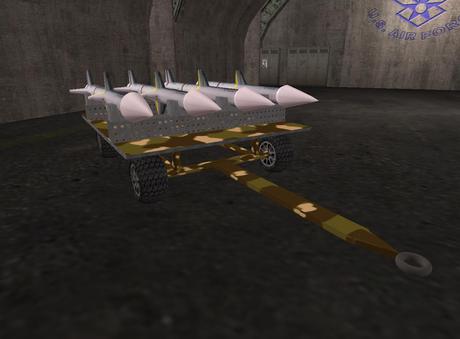 Second Life Marketplace - Ordnance trolley with four AIM-120 missiles camo