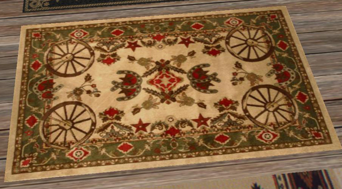 Second Life Marketplace - MNM - Oriental rug - Old West Western wagon ...